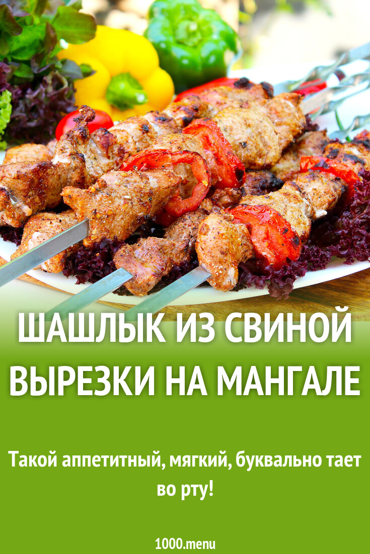 Шашлык из свиной вырезки на мангале рецепт с фото пошагово - 1000.menu