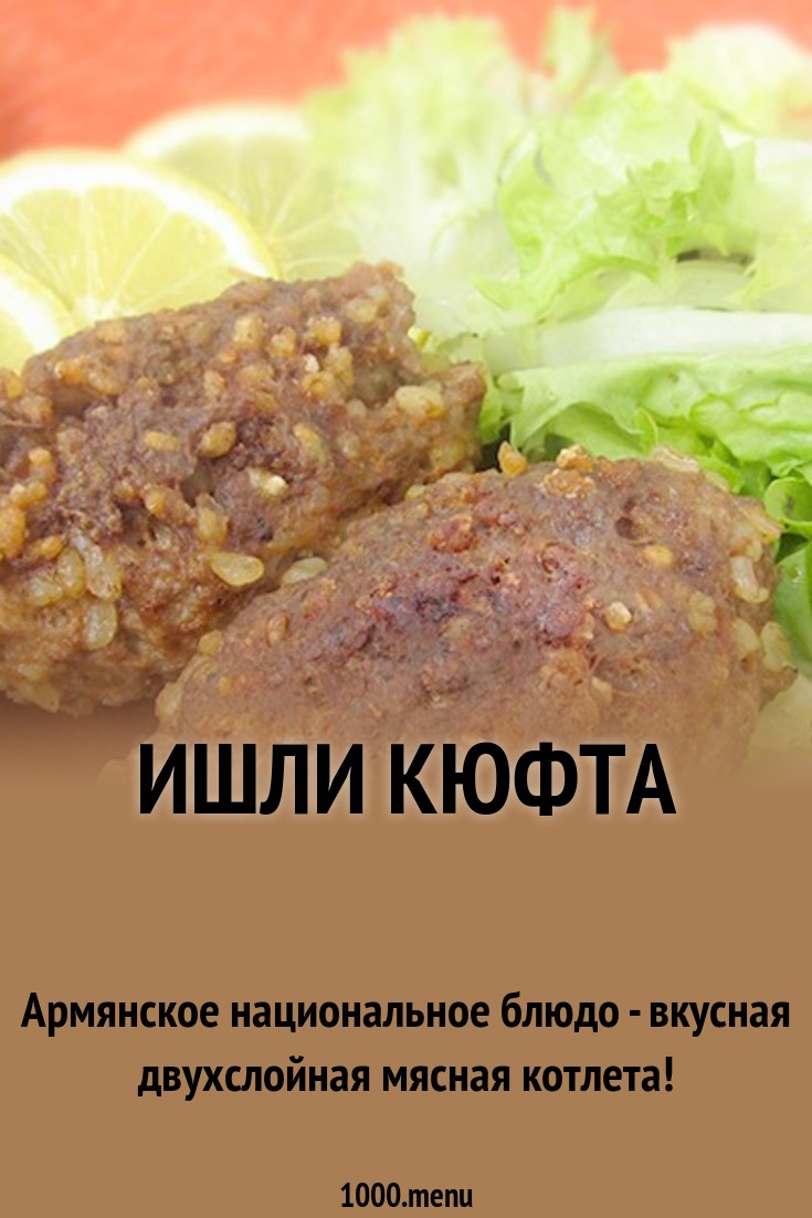 Ишли кюфта рецепт с фото пошагово - 1000.menu
