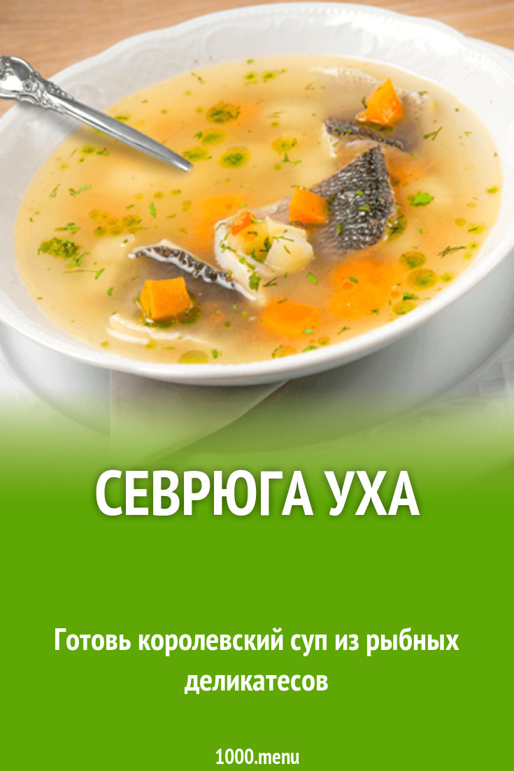 Севрюга уха рецепт с фото - 1000.menu