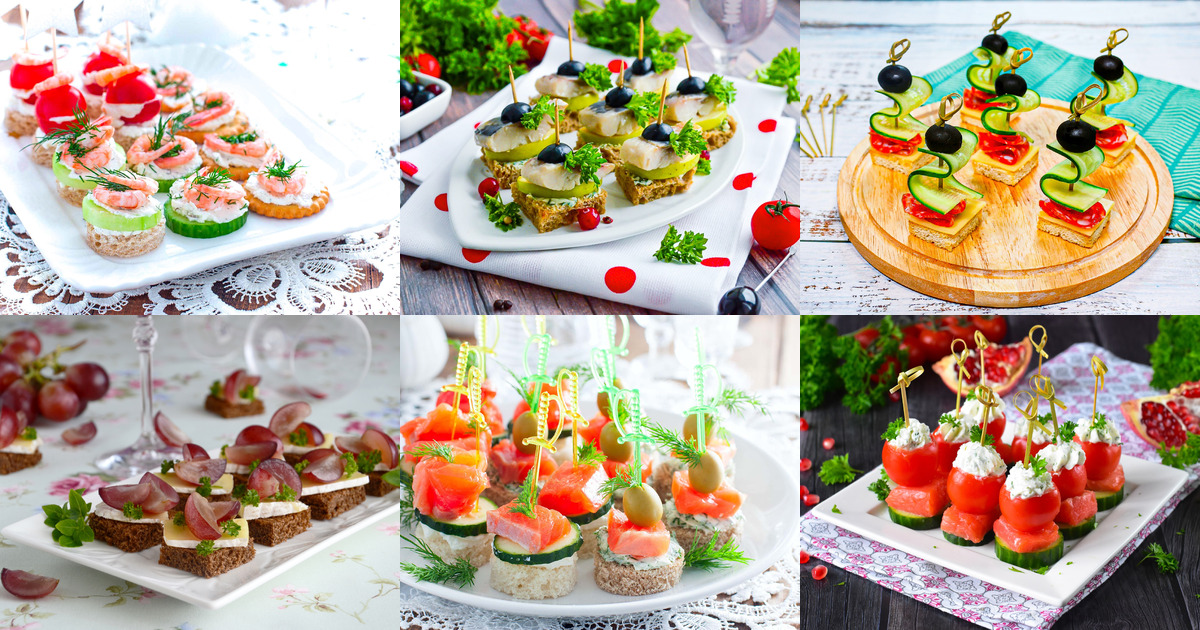 Канапе на Новый год 2026: быстрые рецепты для праздничного стола - 1000 ...